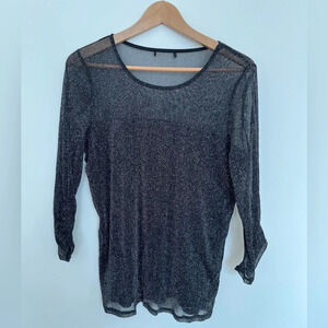 Reitmans | Tops | Reitmans Gillet Mesh With Sparkles Size Med | Poshmark